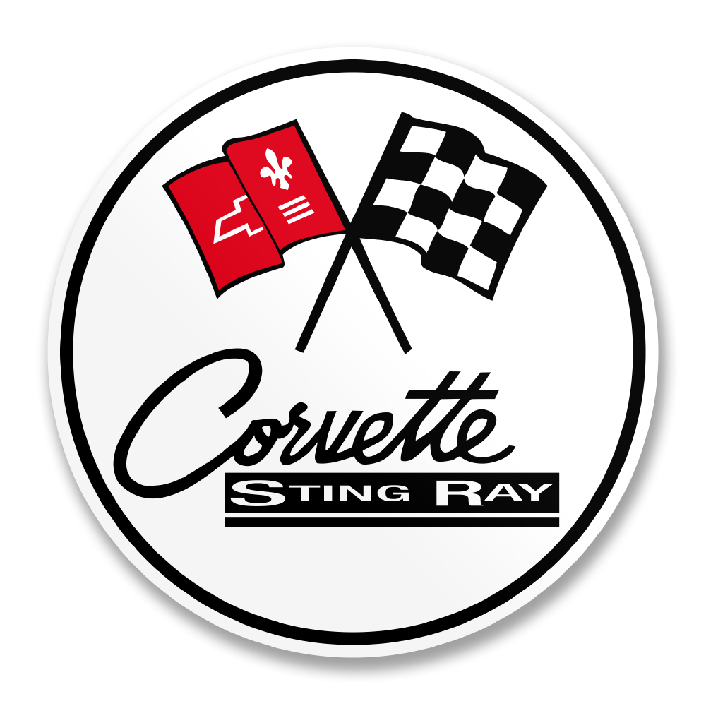 Chevrolet Corvette C2 Sting Ray Logo Sticker – Shirtstore